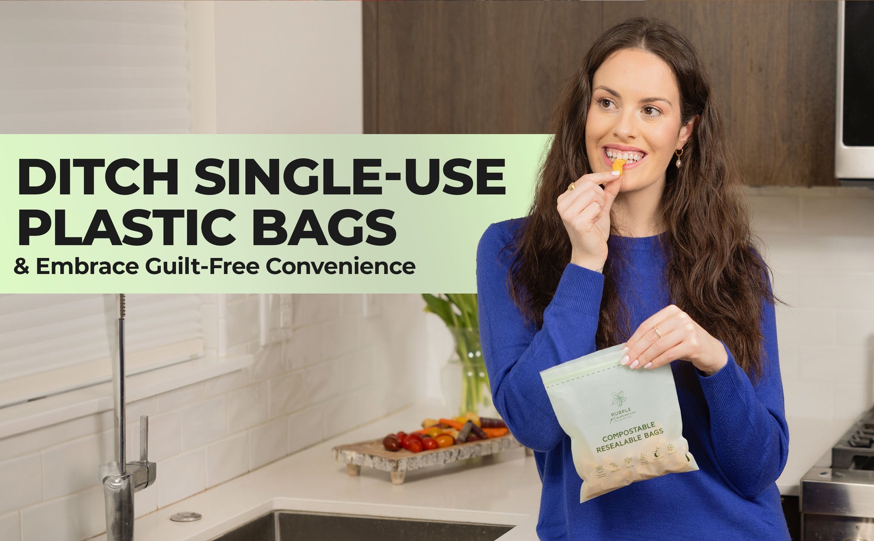 Eco-Friendly Compostable Ziplock Bags | PurplePlumeria