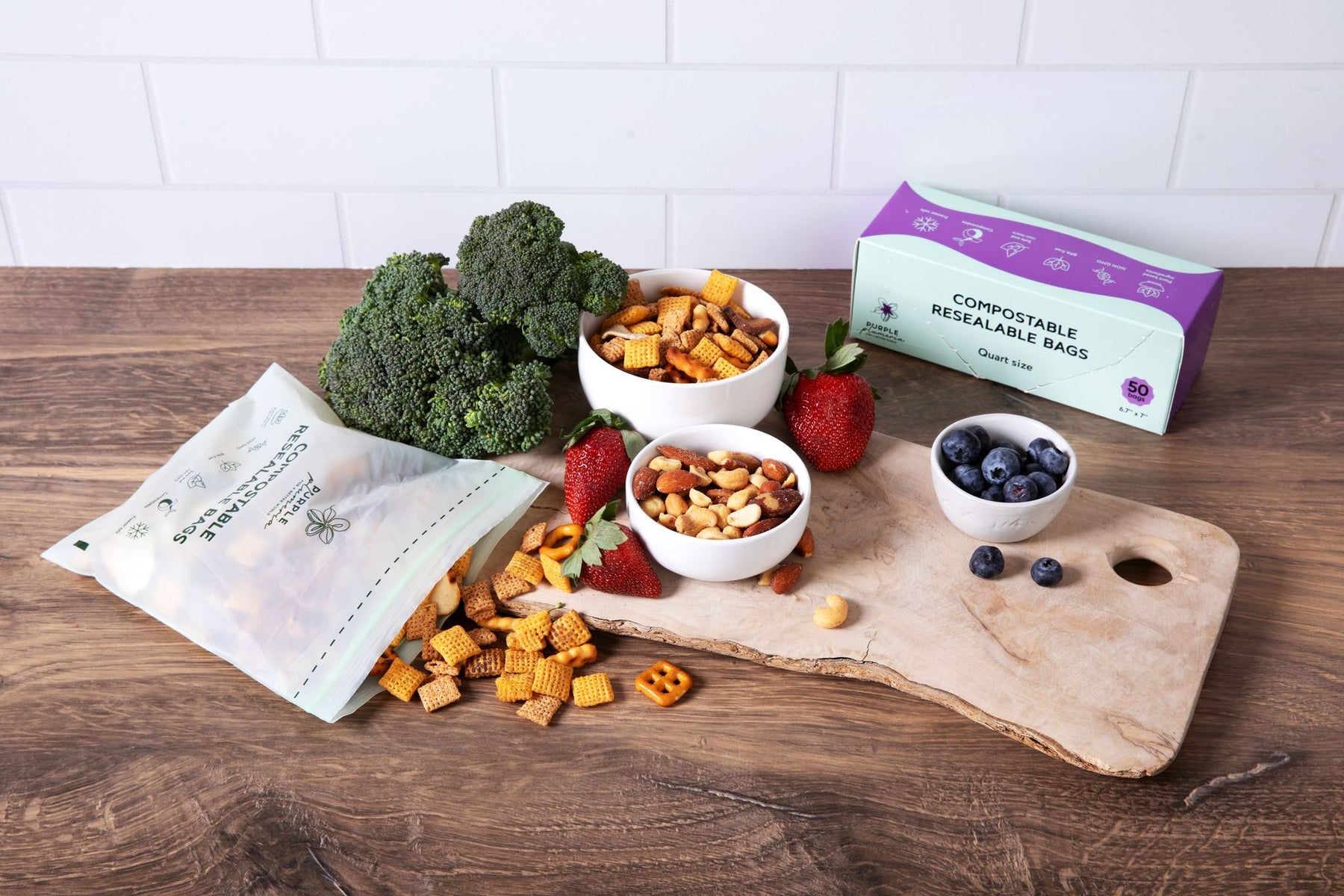 Eco-Friendly Compostable Ziplock Bags | PurplePlumeria