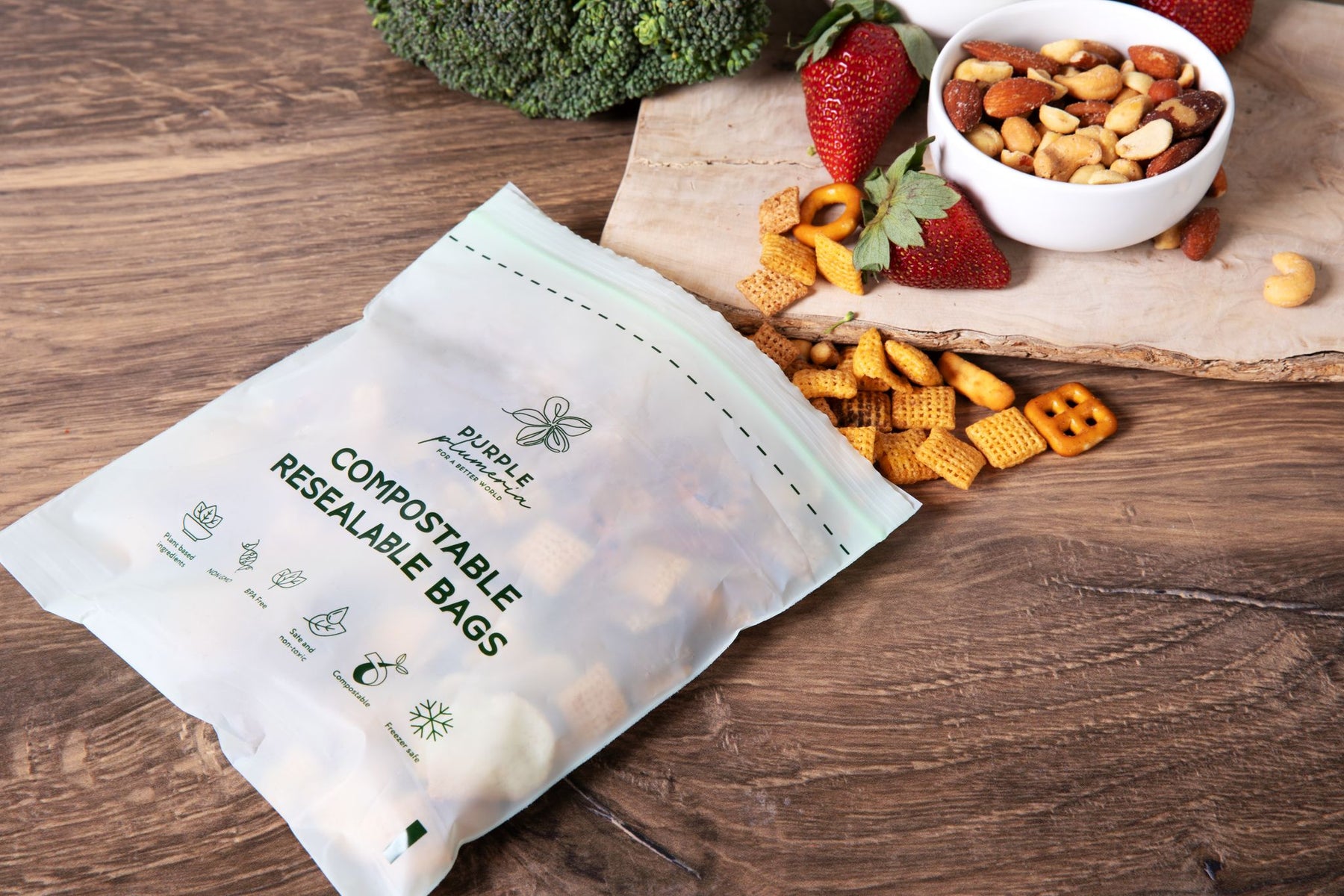Eco-Friendly Compostable Ziplock Bags | PurplePlumeria