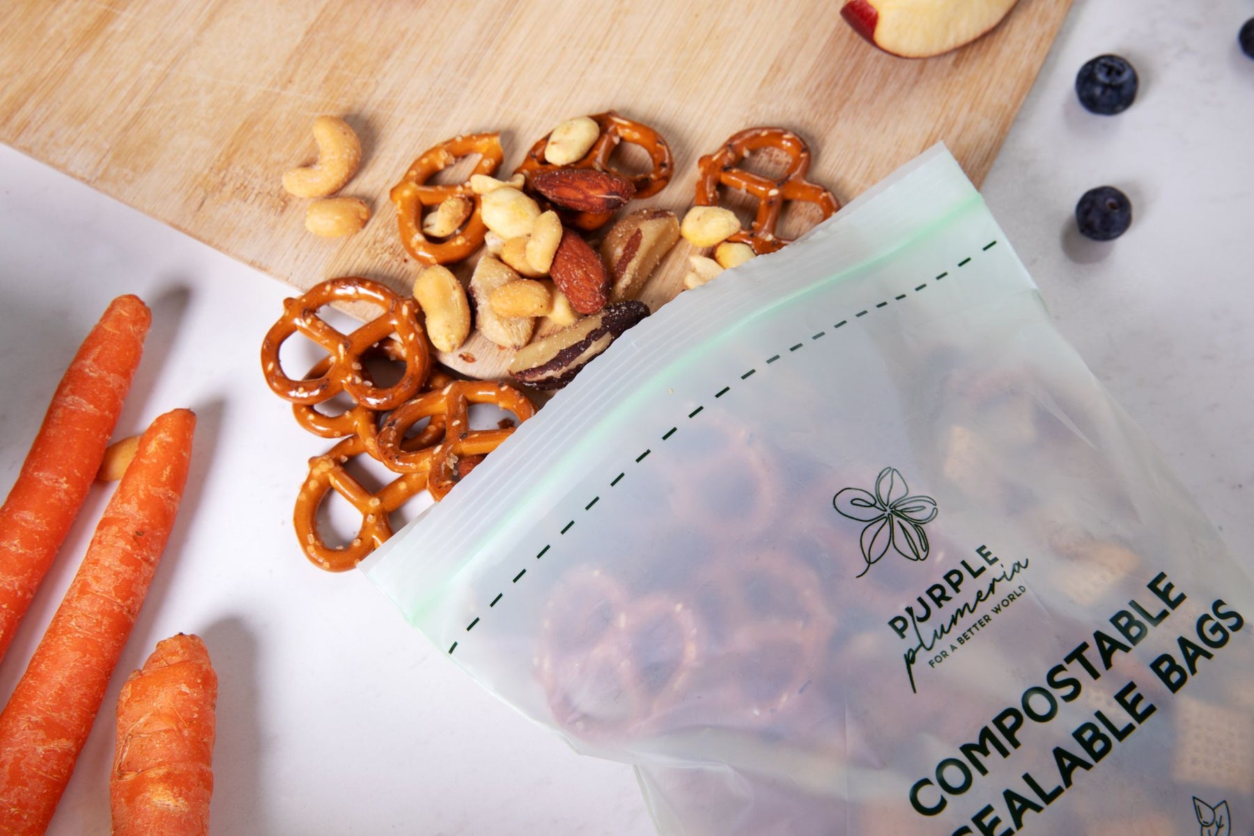 Eco-Friendly Compostable Ziplock Bags | PurplePlumeria