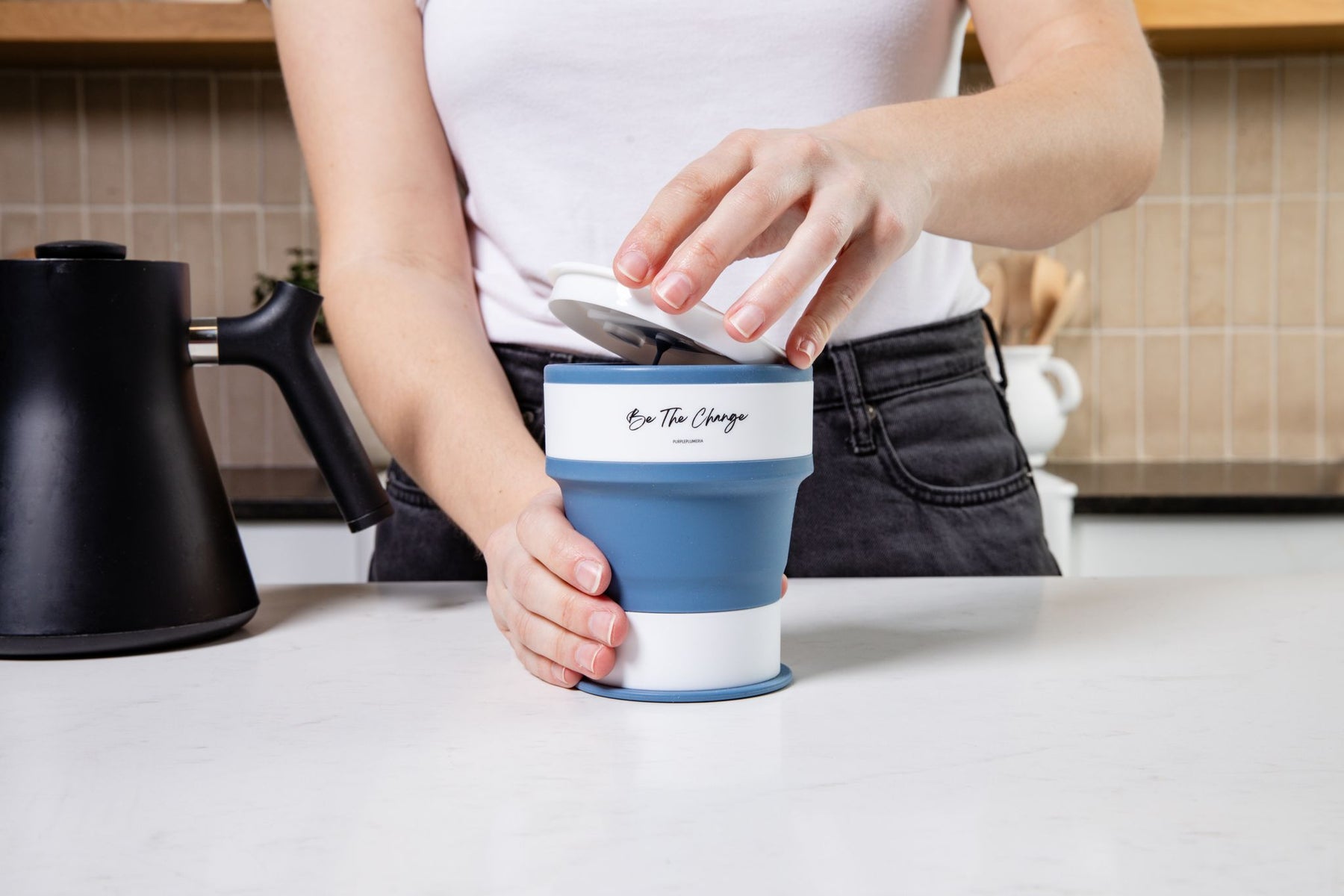 Eco-Friendly, Reusable Collapsible Silicon Cup | PurplePlumeria